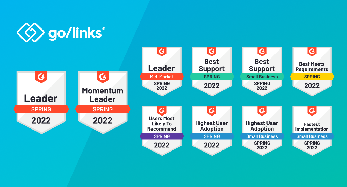 The GoLinks® Blog - G2 Recognizes GoLinks As A Leader In Spring 2022 Report