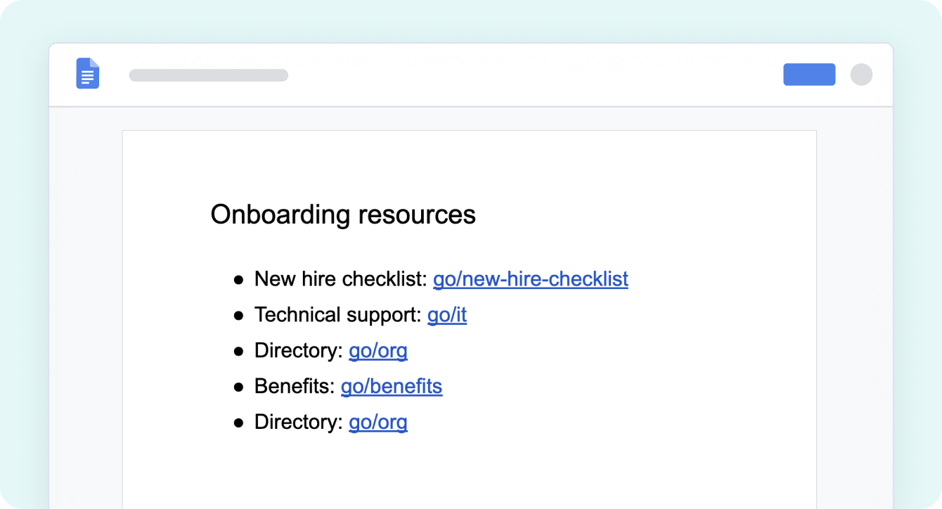 The GoLinks® Blog - 5 Time-Saving Google Docs Hacks Using GoLinks