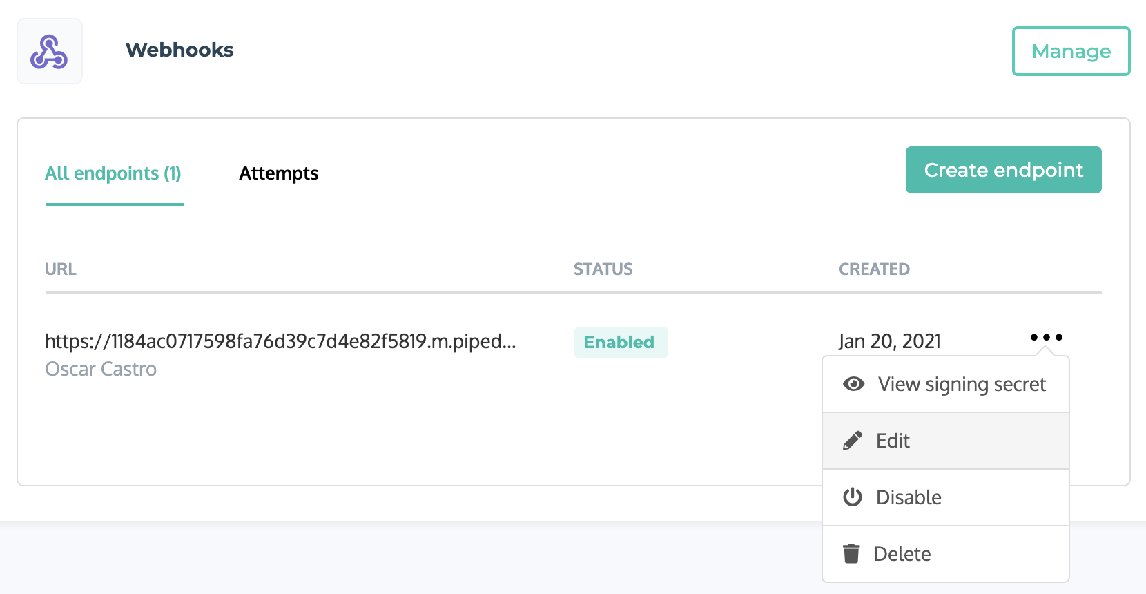 The GoLinks® Help Center - How to set up webhooks with GoLinks