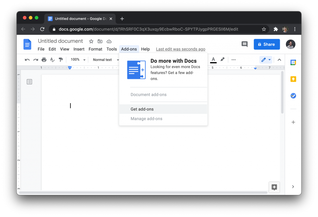 The GoLinks® Help Center - Adding the GoLinks Google Docs add-on